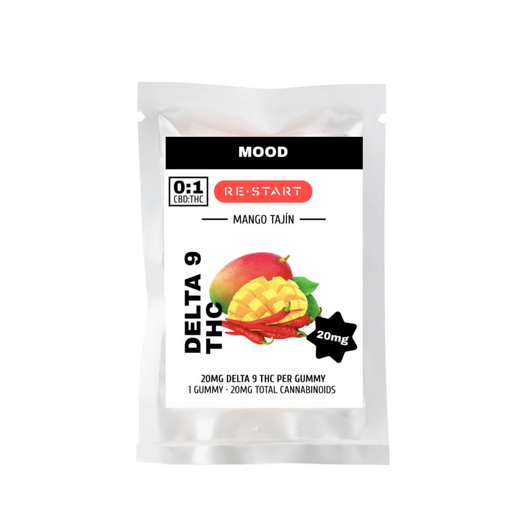 Delta 9 THC 20mg Gummies Mango Tajin 1-ct - RESTART CBD & THC