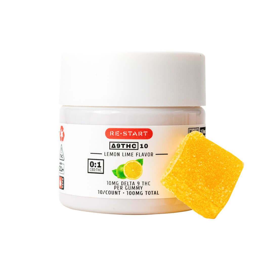 Delta 9 THC 10MG Lemon-Lime Gummies | RESTART CBD
